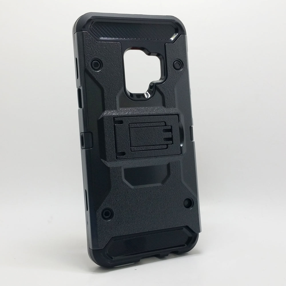 Samsung Galaxy S9 Plus - Heavy Duty Transformer Case with Rotating Bel ...
