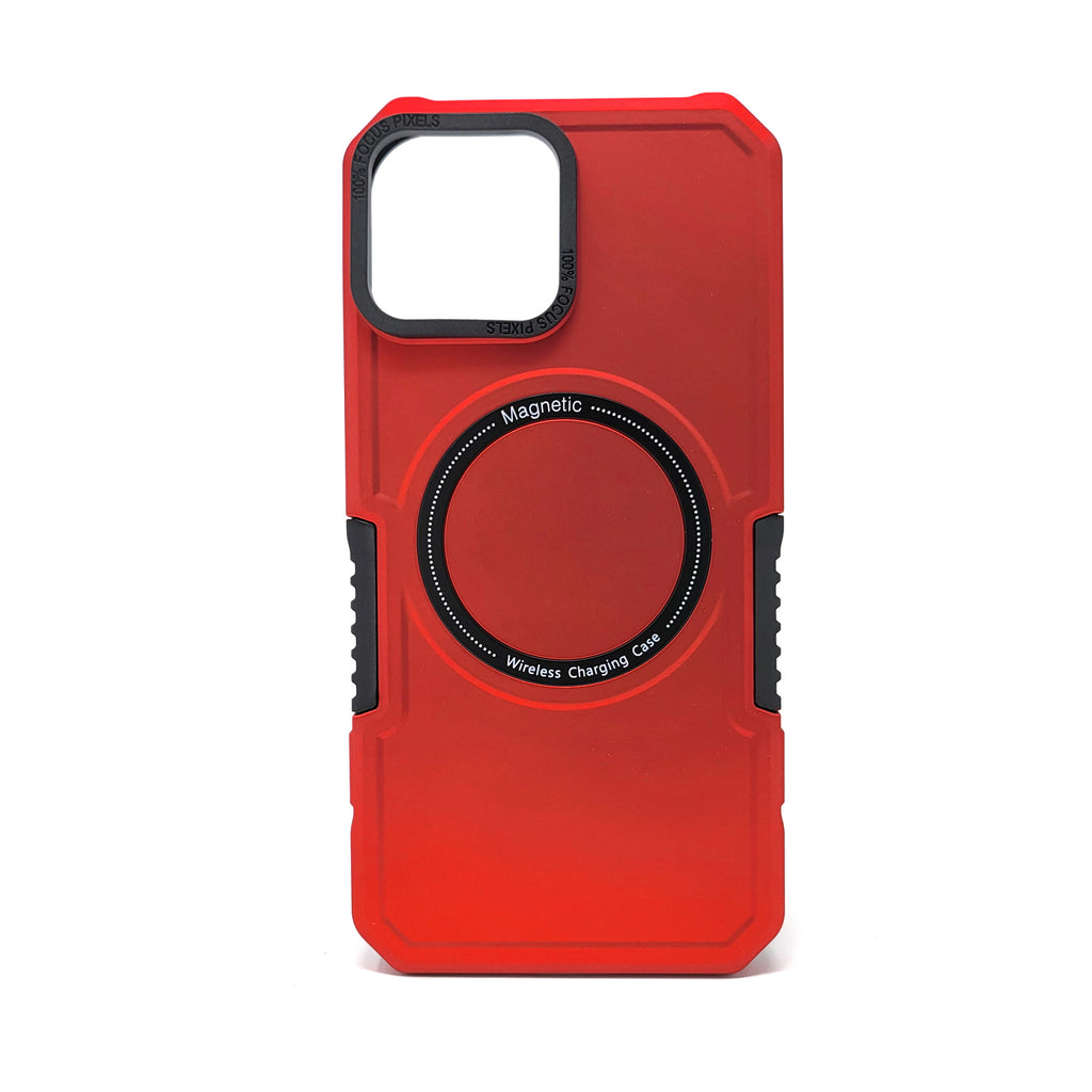 Apple iPhone 13 Pro Max - Magnetic RING Charging Reinforced Corners Ca ...