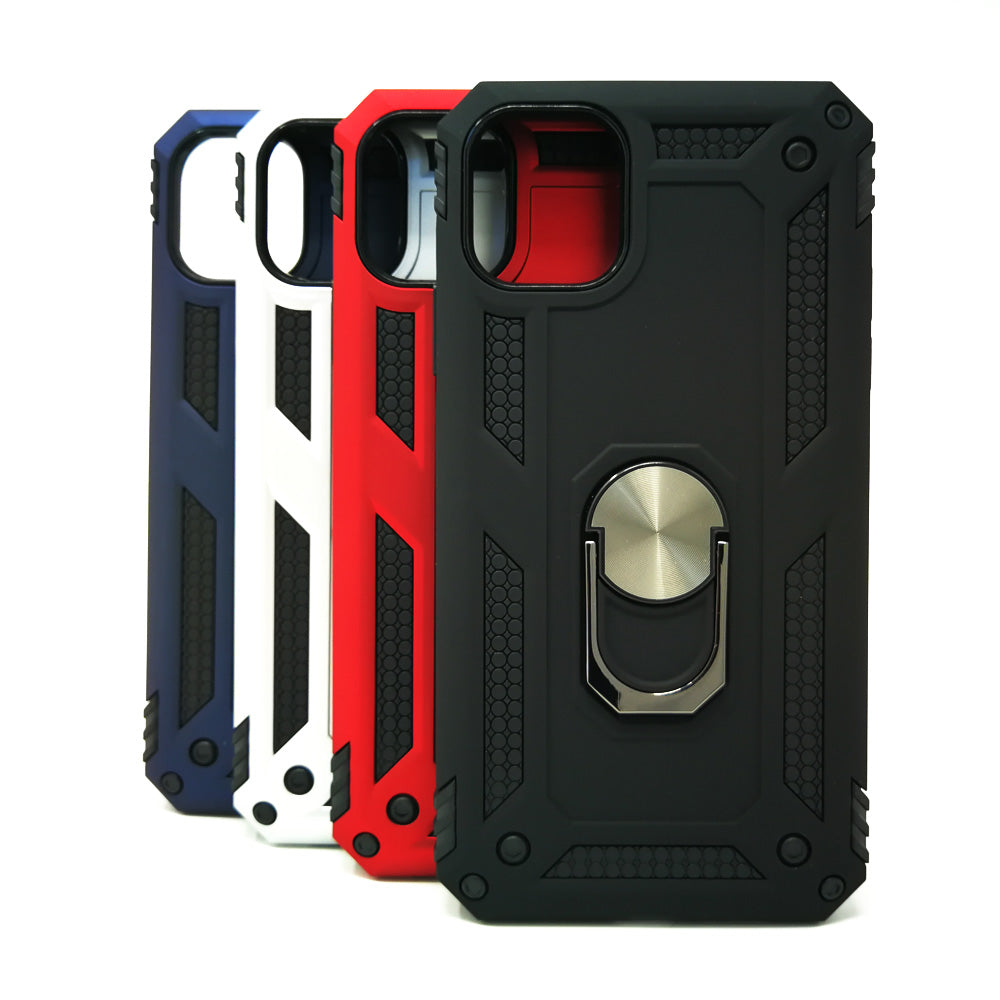 Apple iPhone 11 - Transformer Shockproof Magnet Case with iRing Kickst ...